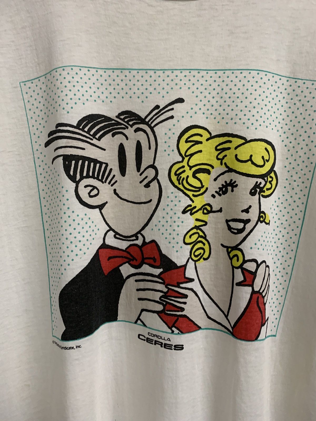 Art × Very Rare × Vintage Thrashed 70s Blondie Comic Strip Art Cartoon ...