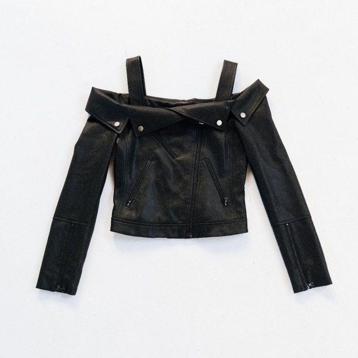 Bcbg Maxazria Bcbgmaxazria Clyde Cold Shoulder Faux Leather Moto Jacket