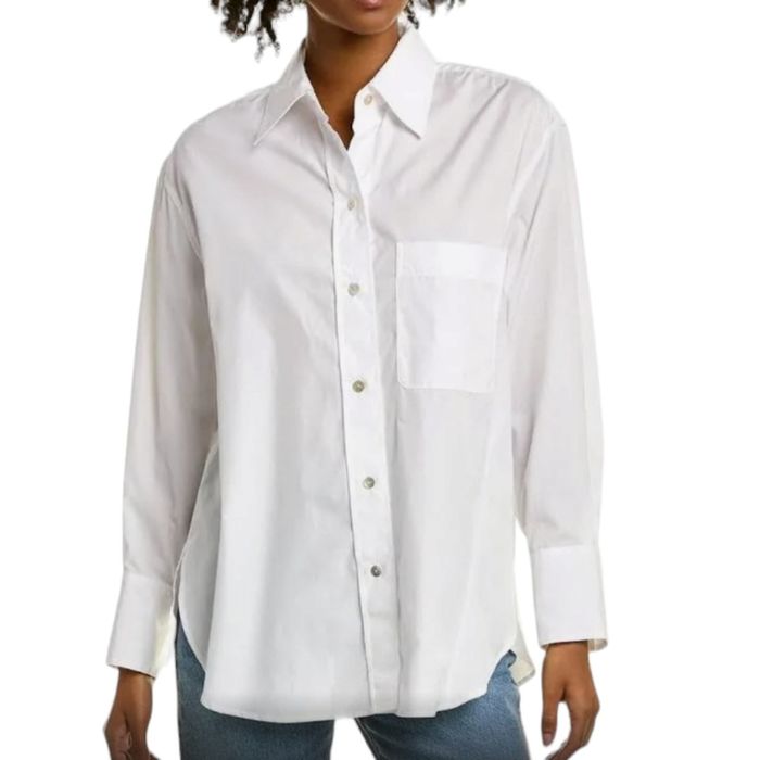 Vince Vince oversized cotton white button up down shirt large | Grailed Vince Vince oversized cotton white button up down shirt large | Grailed
