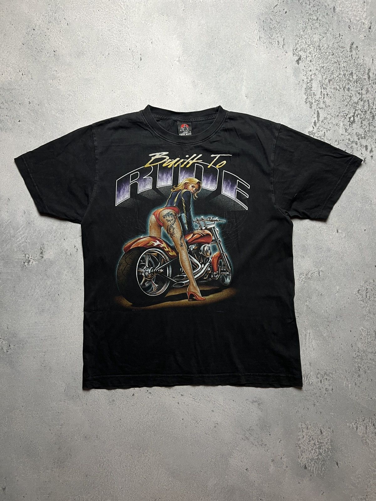 Vintage Vintage 90’s Built to Ride 3d Emblem Motorcycle Biker Racing ...