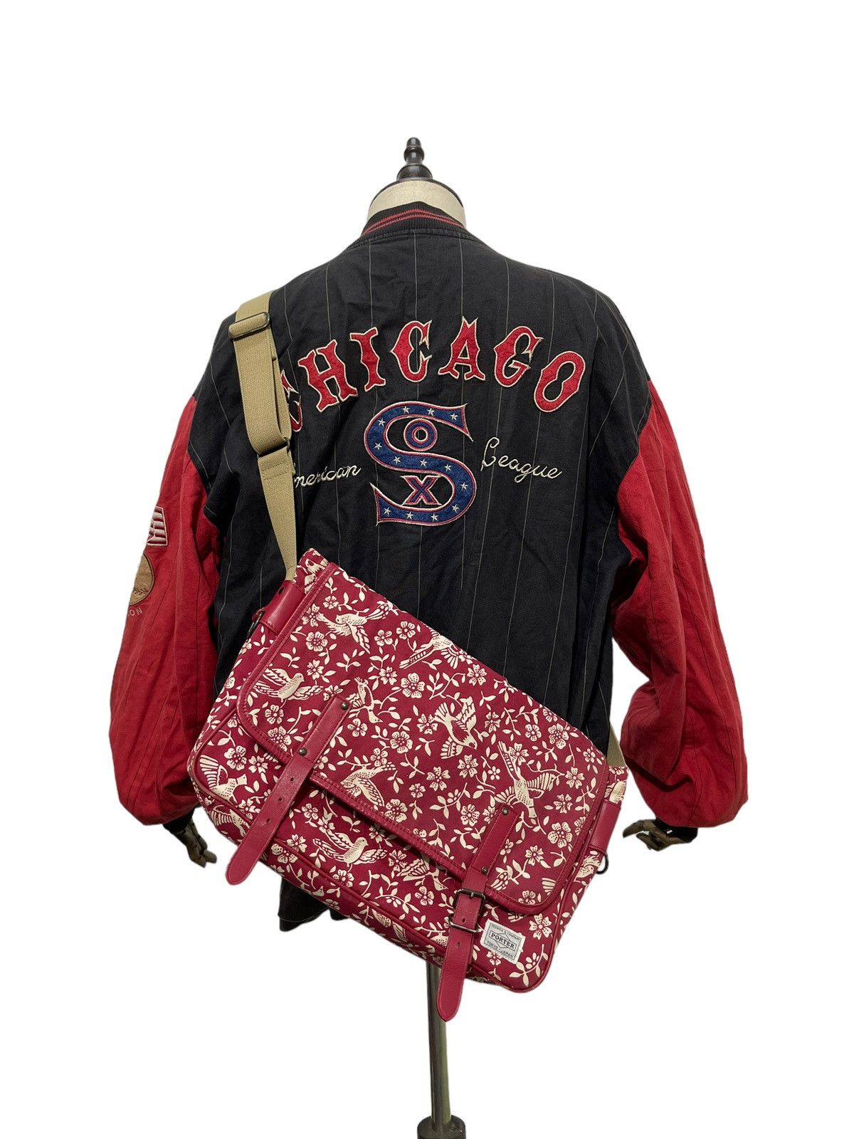 Beams Plus Porter x Beamsboy Messenger Bag Florals Canvas Leather | Grailed