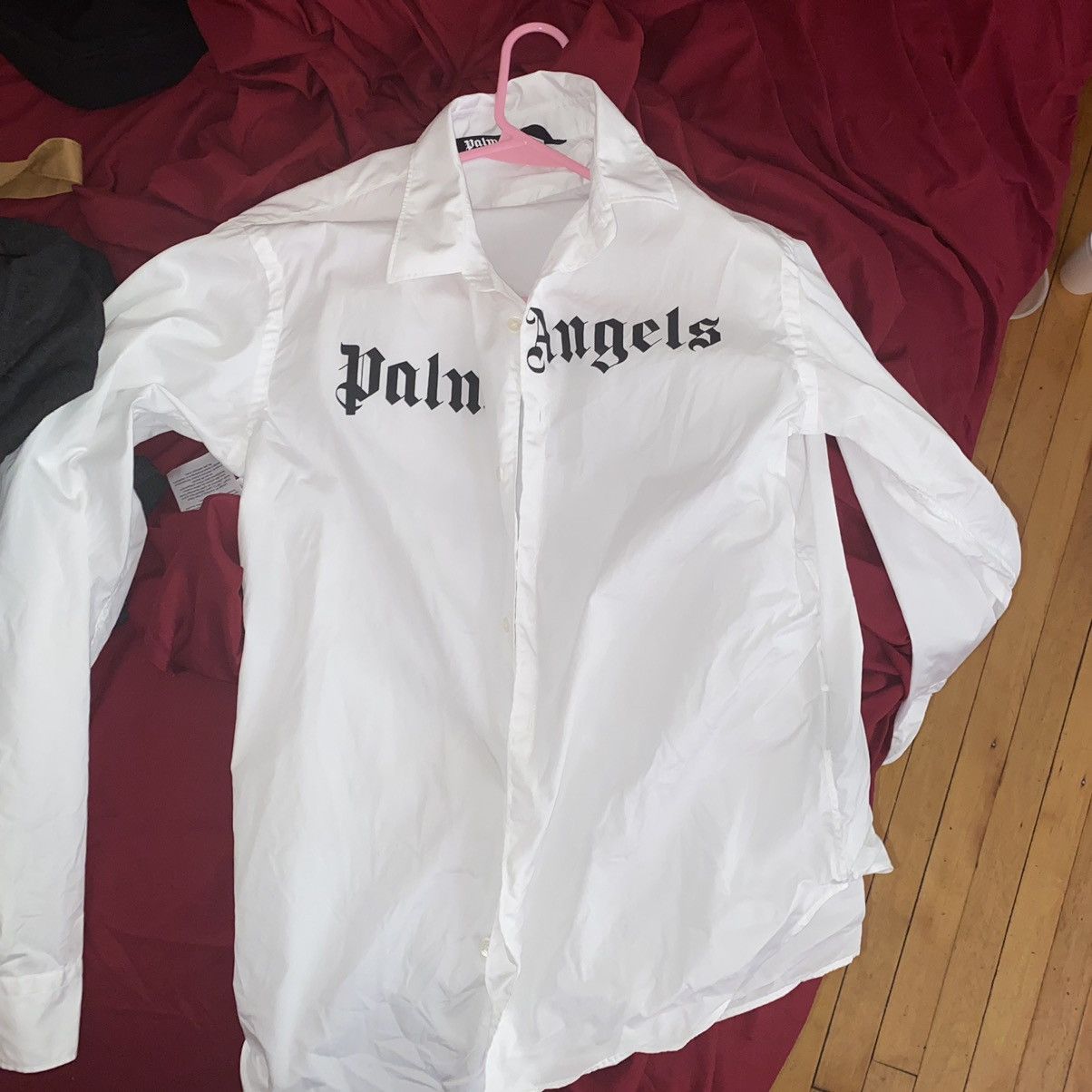 Palm Angels Palm Angels - Classic Logo Collared Shirt | Grailed