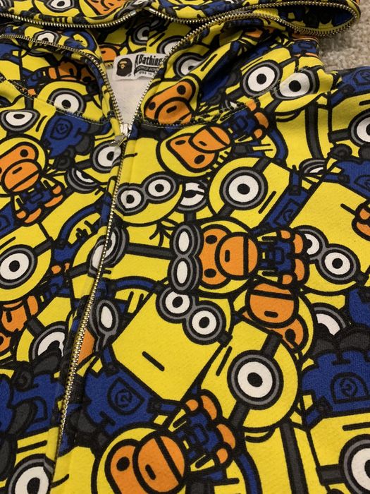 Bape Bape Milo Minions Full Zip Hoodie | Grailed