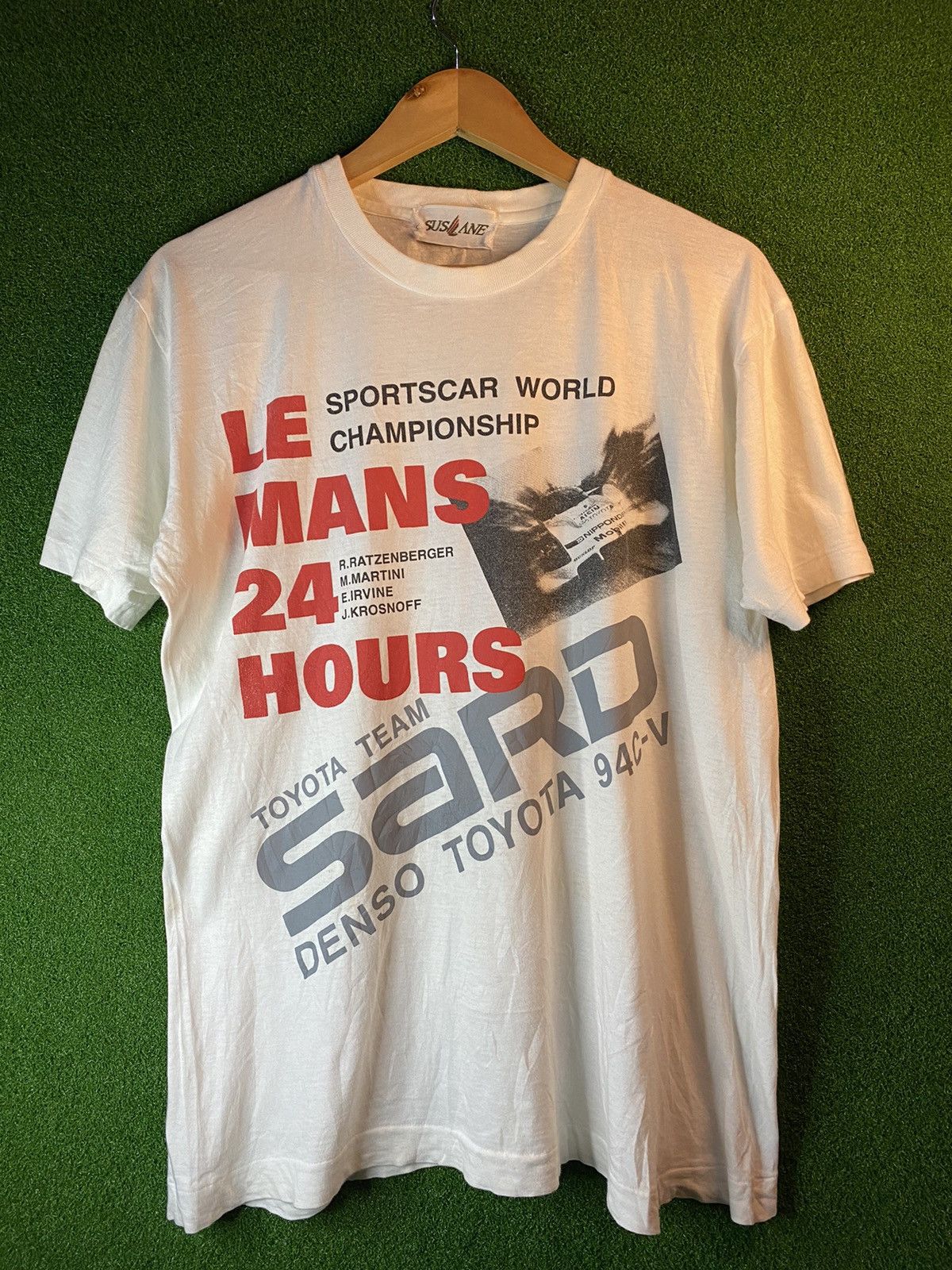 Japanese Brand × Racing × Vintage Vintage Sard Racing spellout t shirt ...