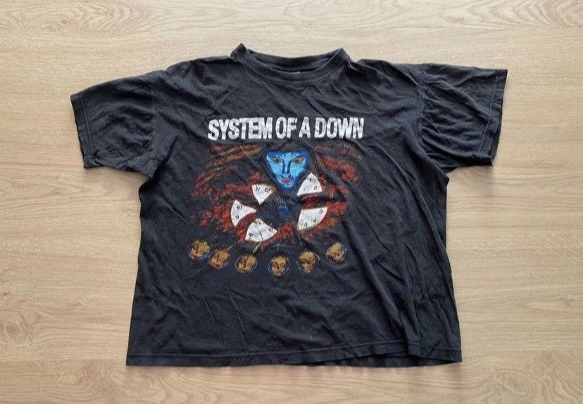 Band Tees × Rock T Shirt × Vintage Vintage 90’s System Of A Down Faded ...