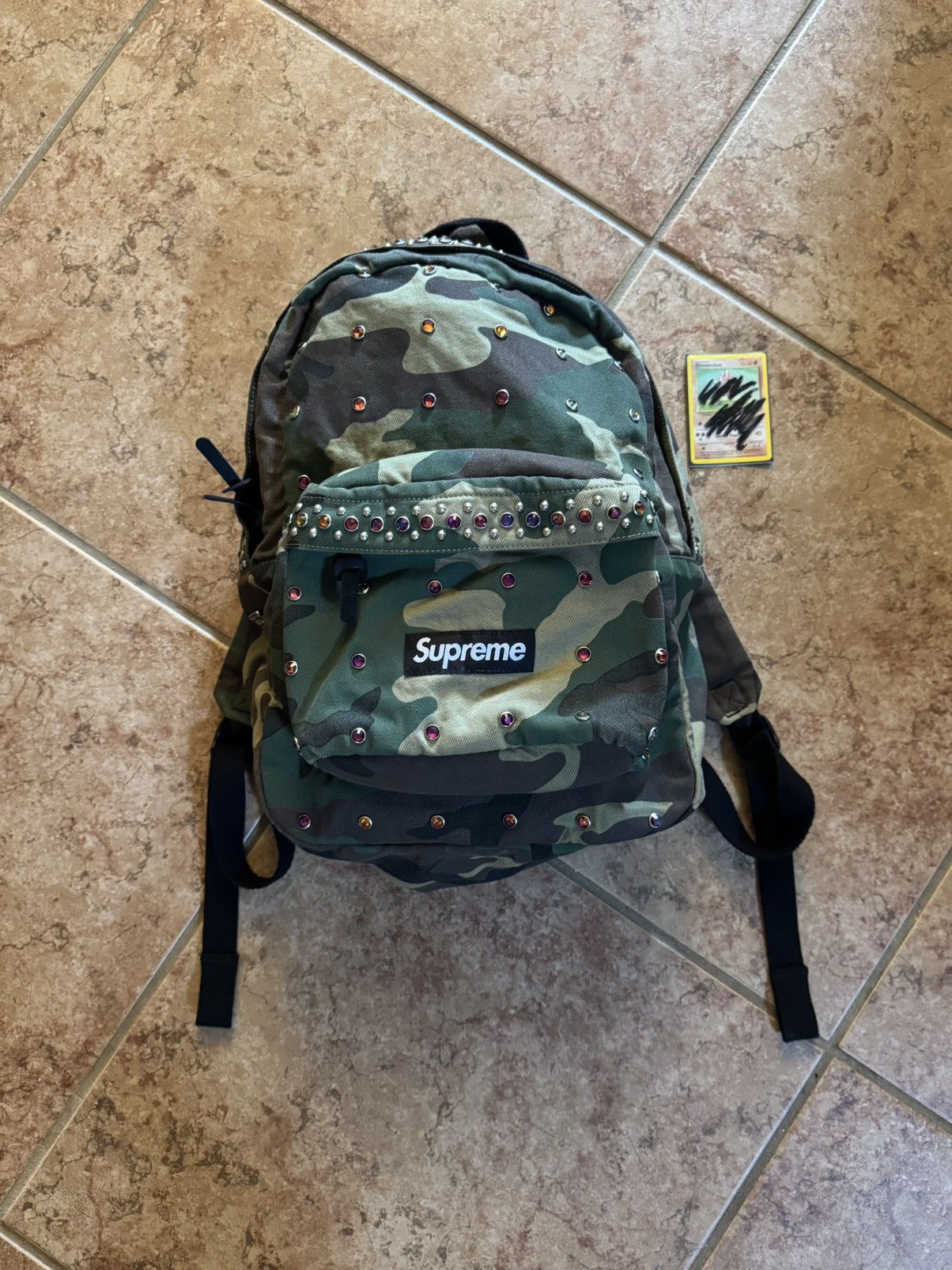 B.B. Simon × Supreme SS25 Supreme BB Simon Woodland Camo Backpack | Grailed