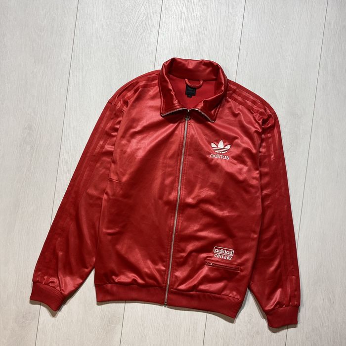 Adidas ADIDAS Originals Chile 62 Track Top Jacket Wet Look Red | Grailed