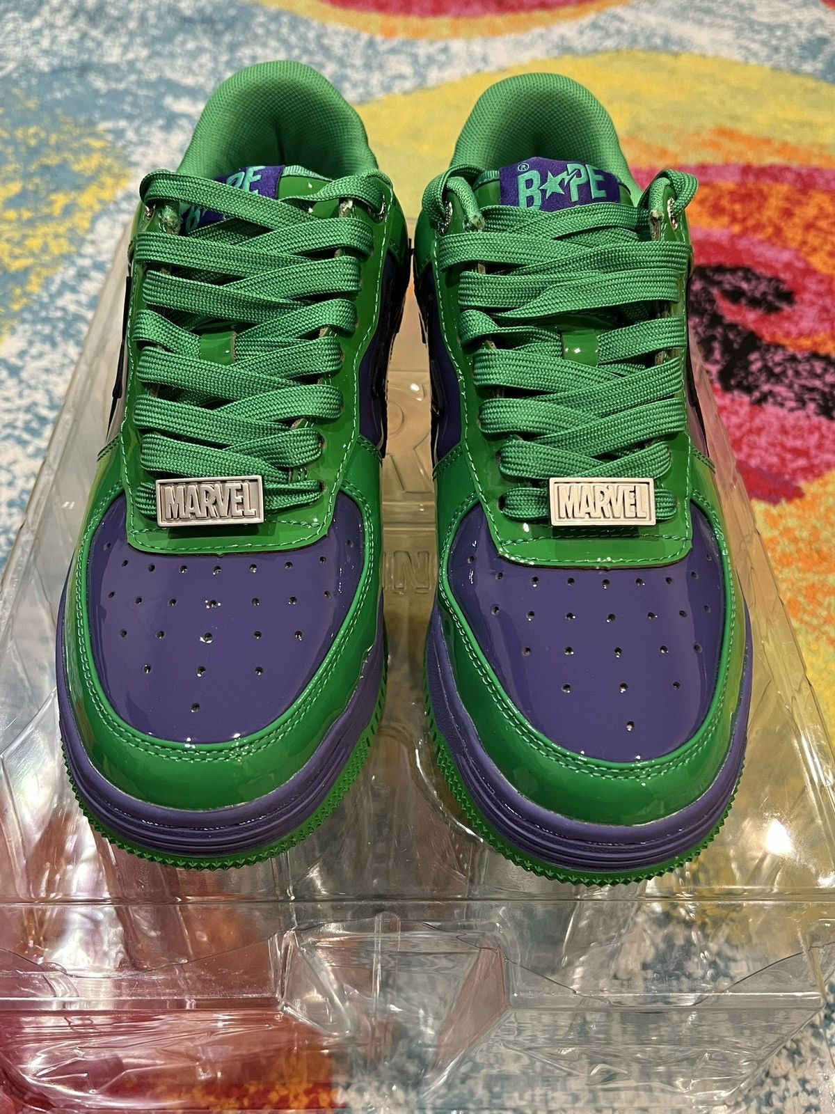 Bape Bape x Marvel Hulk Bapesta (2022) | Grailed