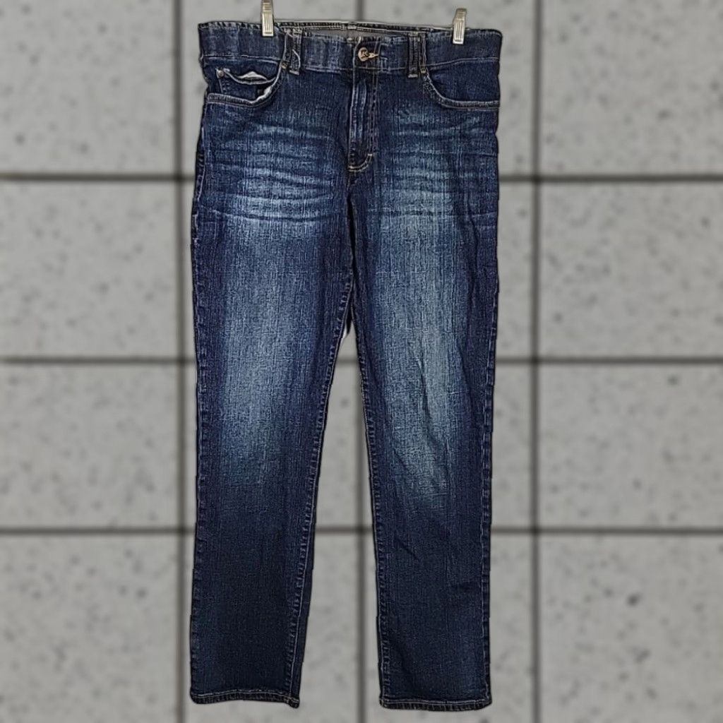Lee Lee Mens Motion Stretch Jeans 34x34 Extra Large XL Blue Whiskers ...