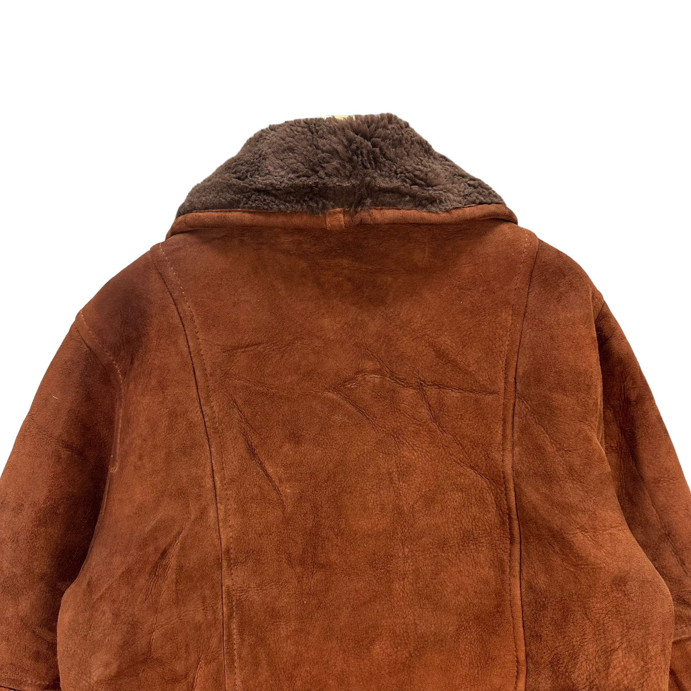 Vintage MISS BUG SHEEPSKIN SUEDE LEATHER COAT JACKET #8389-007 | Grailed