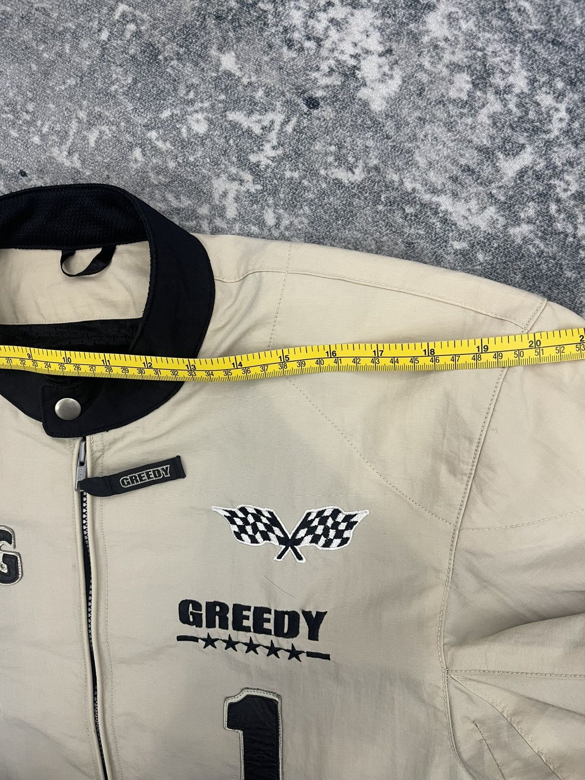 Greedy Genius GREEDY S.K.Y.INC RACER JACKET | Grailed