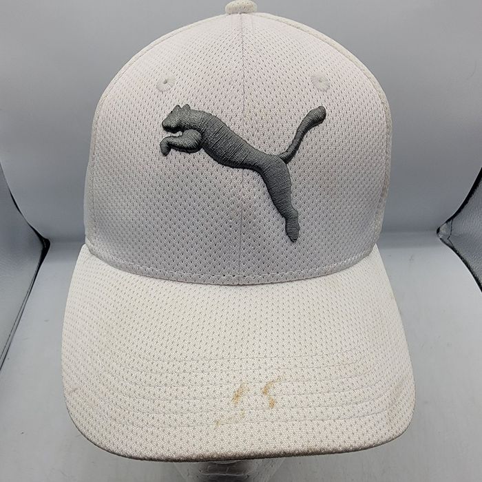 Puma Puma White Fitted Baseball Cap Adults Small Medium Casual Ou | Grailed