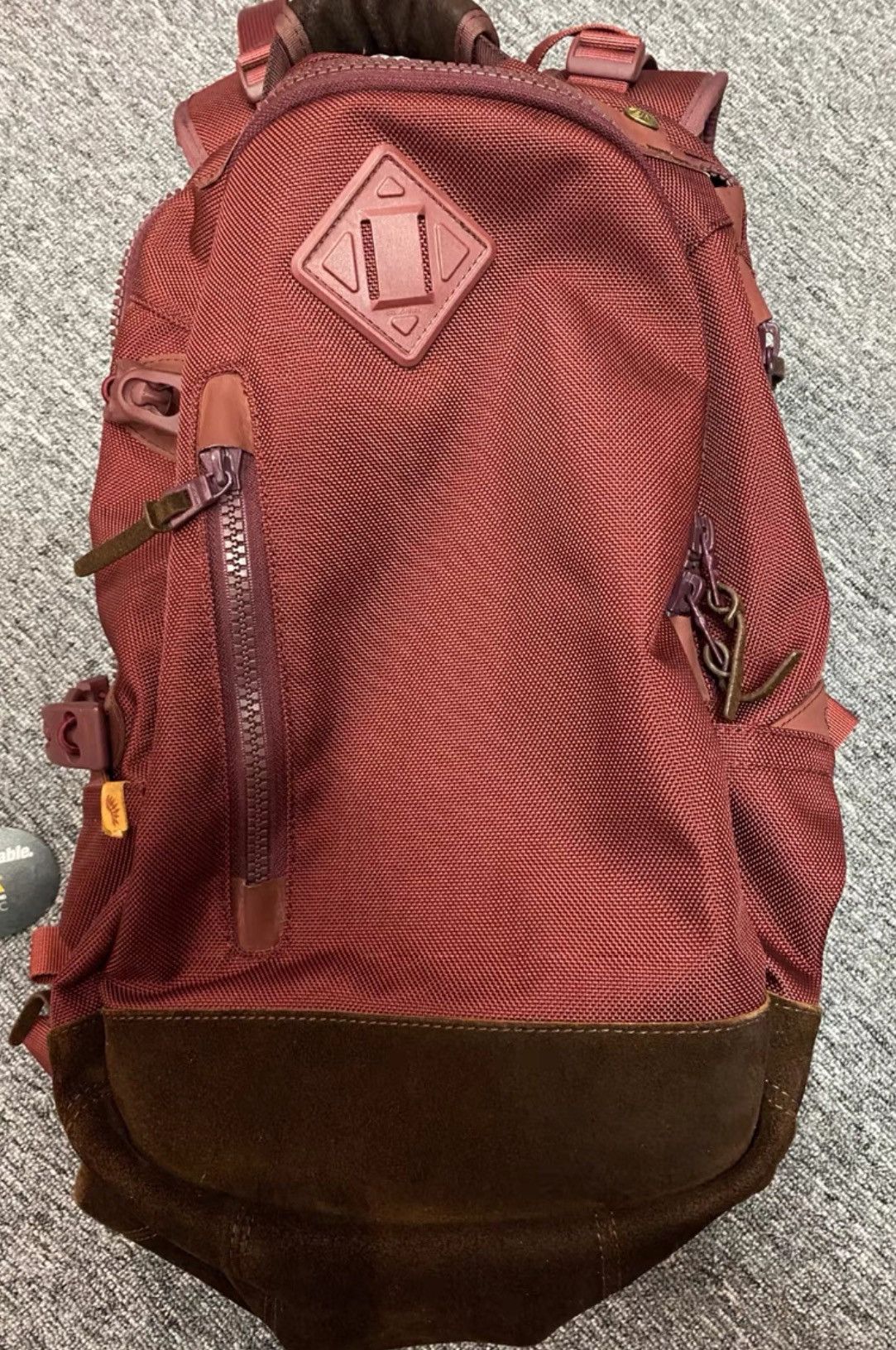 Visvim Visvim backpack burgundy | Grailed