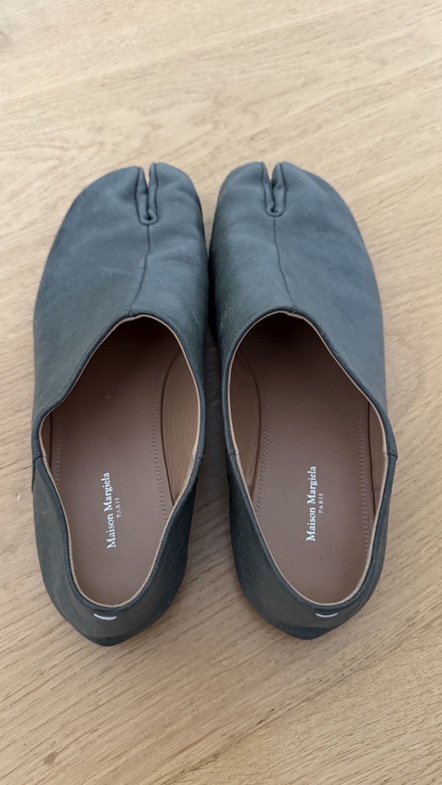 Maison Margiela MAISON MARGIELA GREEN TABI FLATS | Grailed