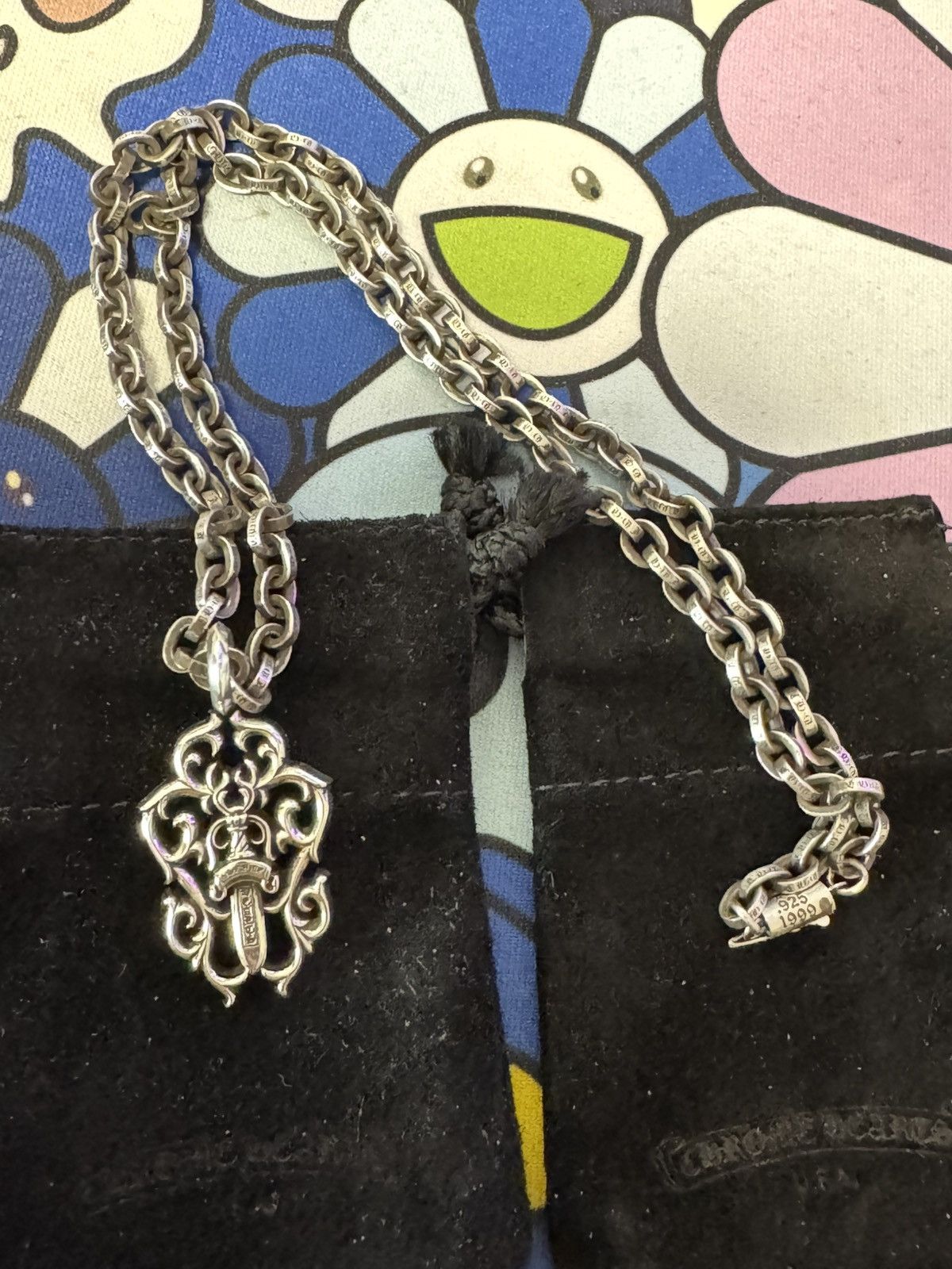 Chrome Hearts Chrome Hearts Vine Dagger with Paper Chain 20 inch | Grailed