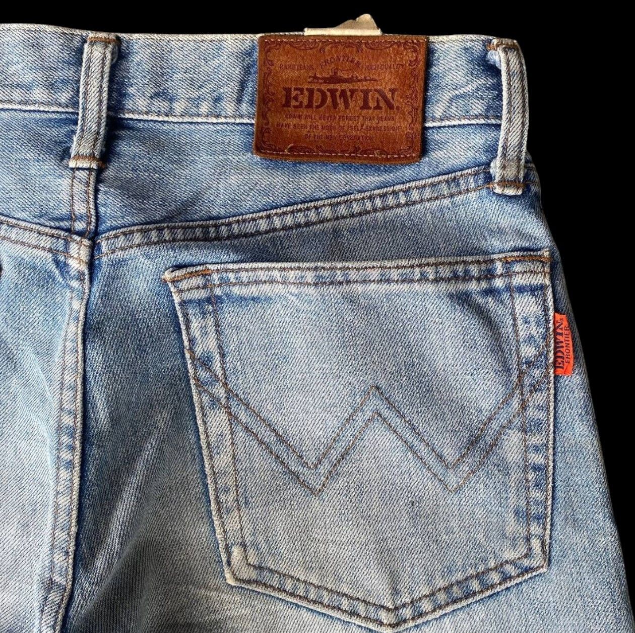 Edwin × Vintage VINTAGE 90S EDWIN LOT 1503-94 AW STONEWASH DISTRESSED ...