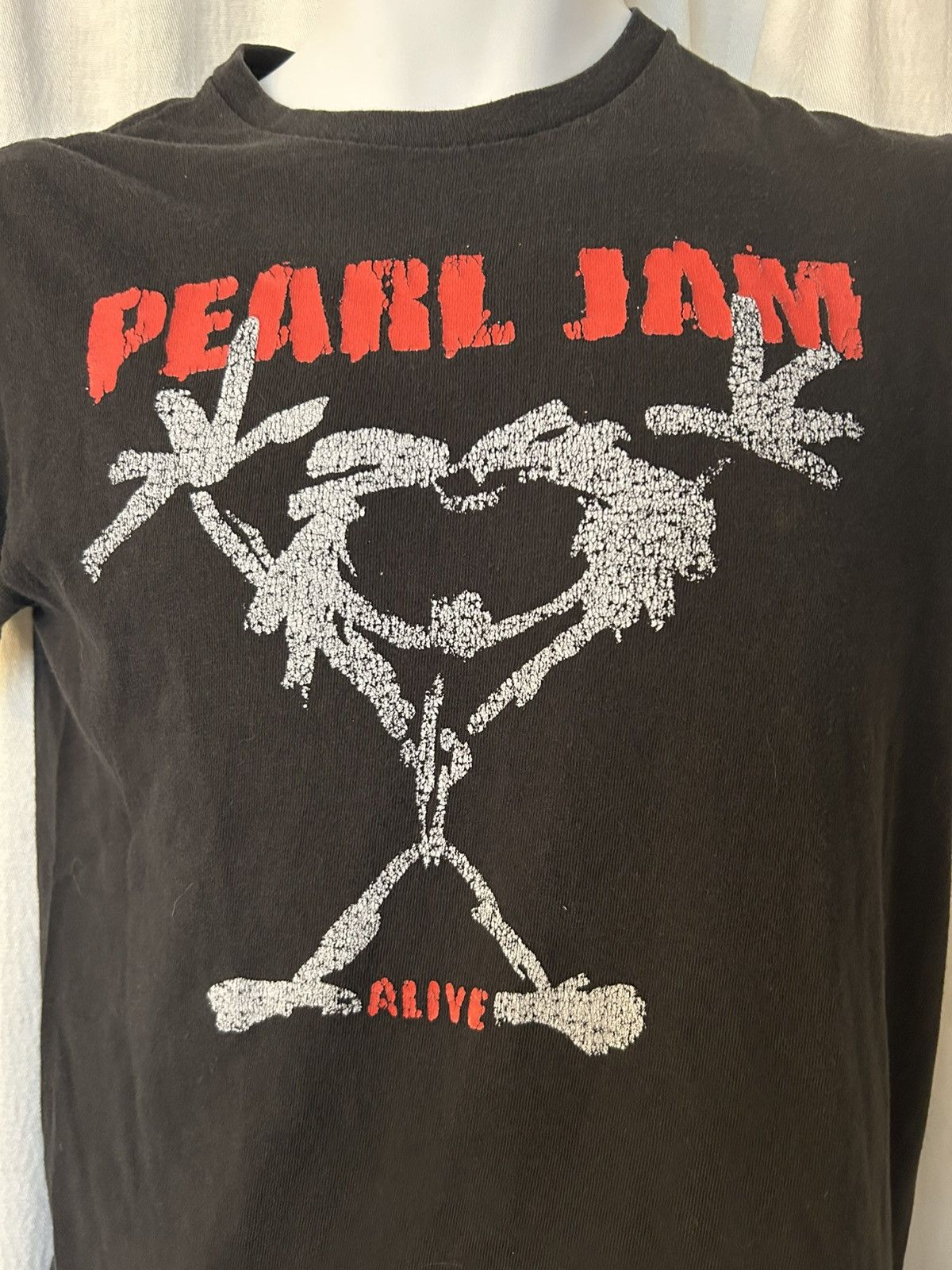 Delta Tee: vintage Pearl jam alive stick man 90s grunge shirt sm | Grailed