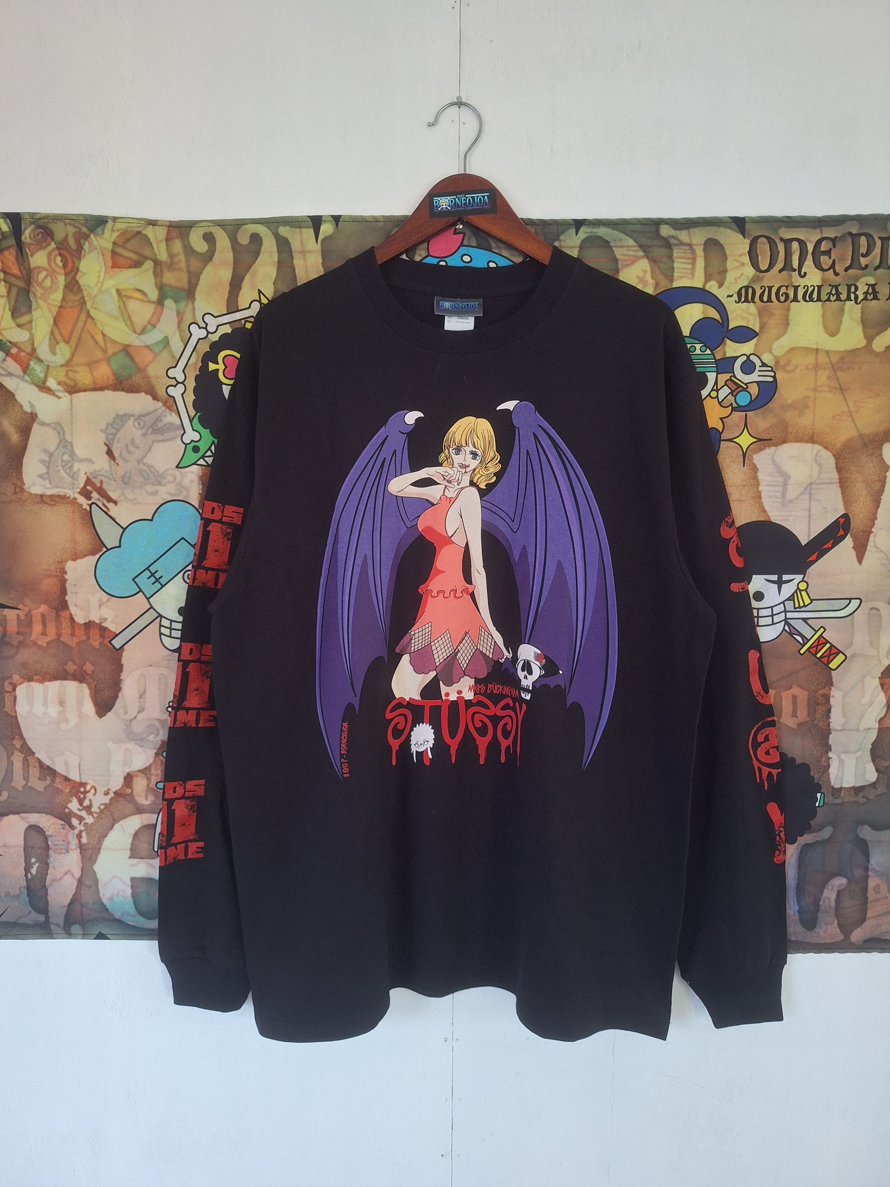 Anima × One Piece × Stussy Limited Long Sleeve Miss Buckingham Stussy ...