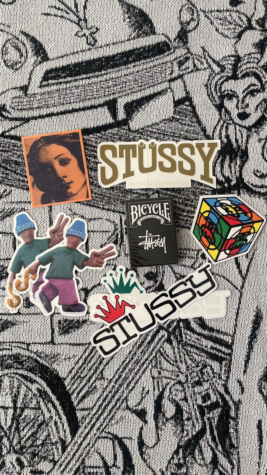 Stussy BICYCLE CARDS & STICKER LOT | Grailed