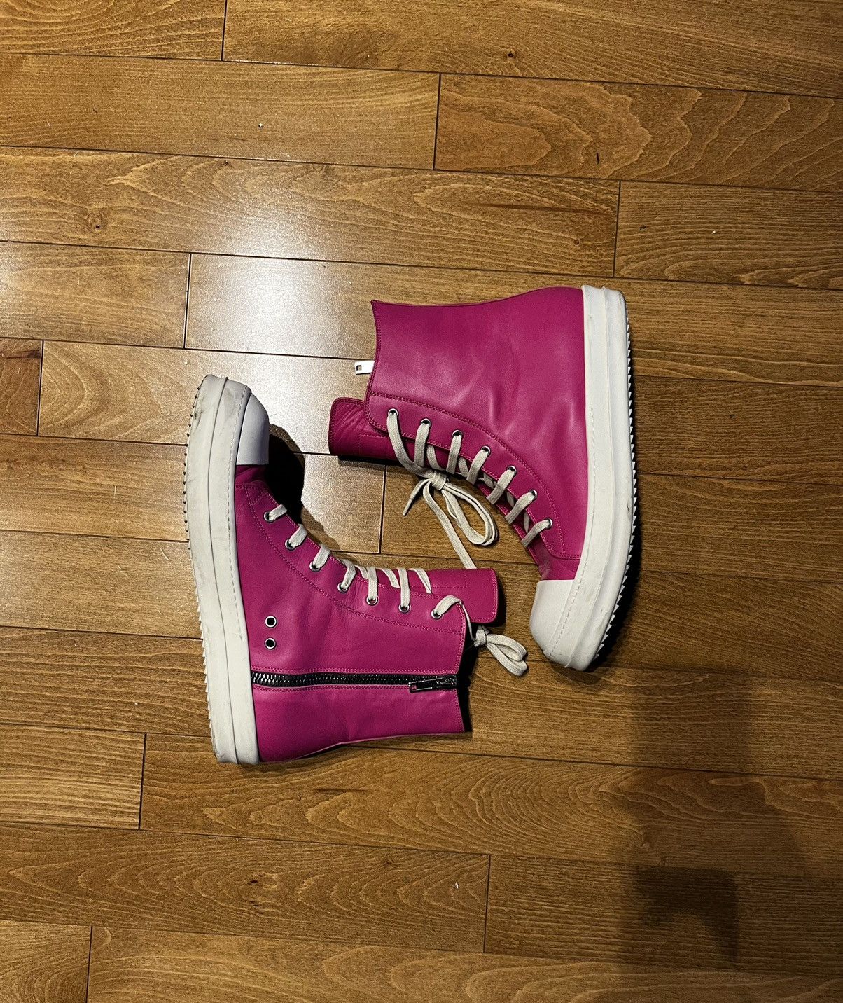 Rick Owens Rick Owens mainline hot pink Ramones | Grailed