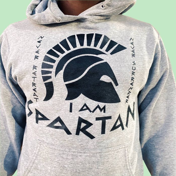 Vintage I am Spartan hoodie XL | Grailed