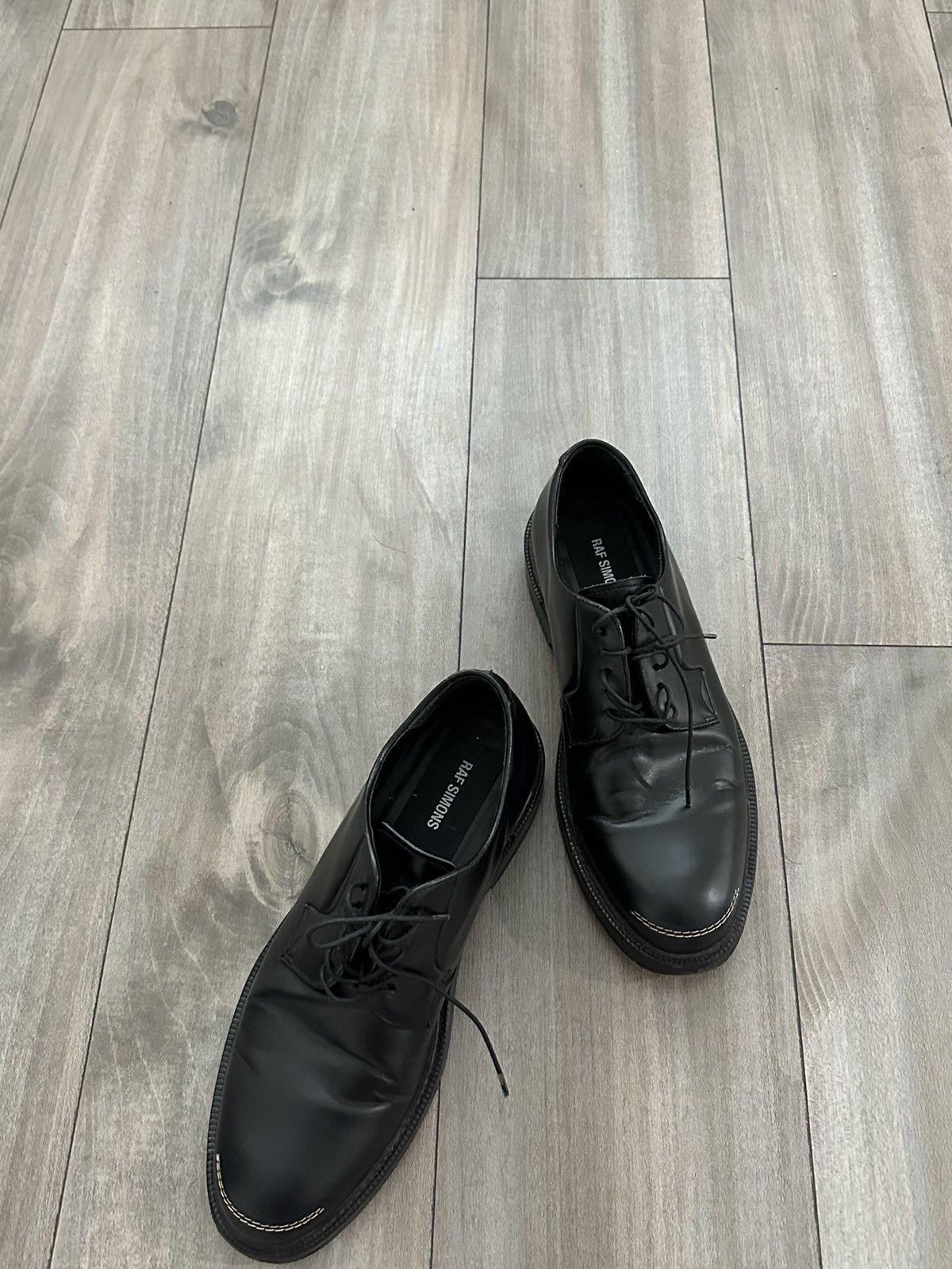 Raf Simons RAF simons leather derby shoes | Grailed