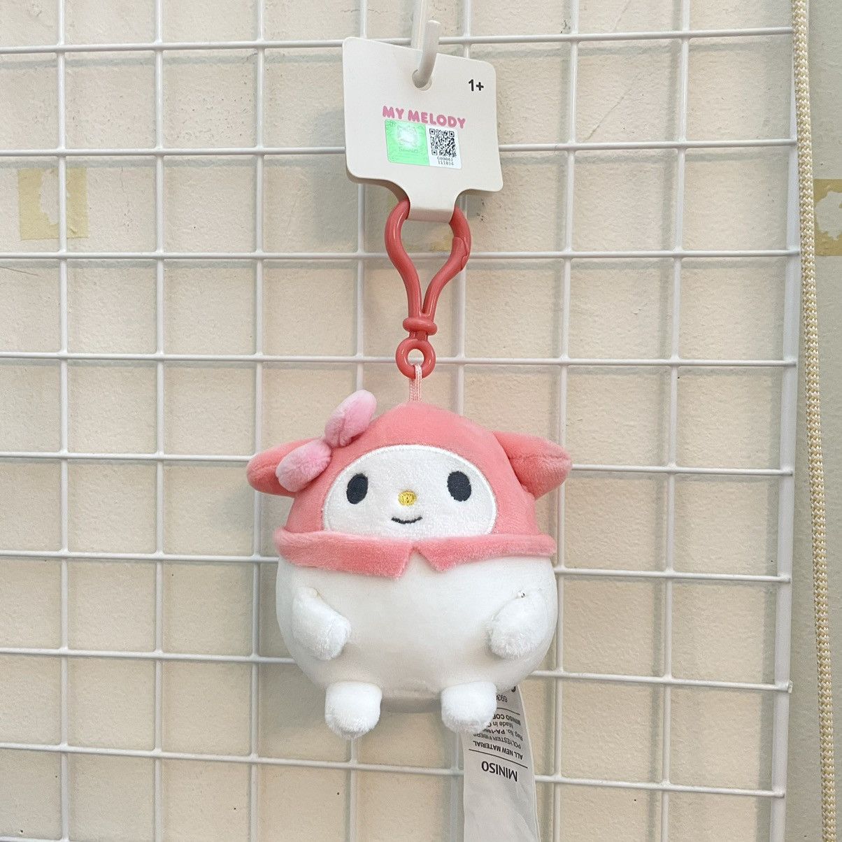 Other Miniso X Sanrio My Melody Round Plushie Keychain + FREEBIES | Grailed