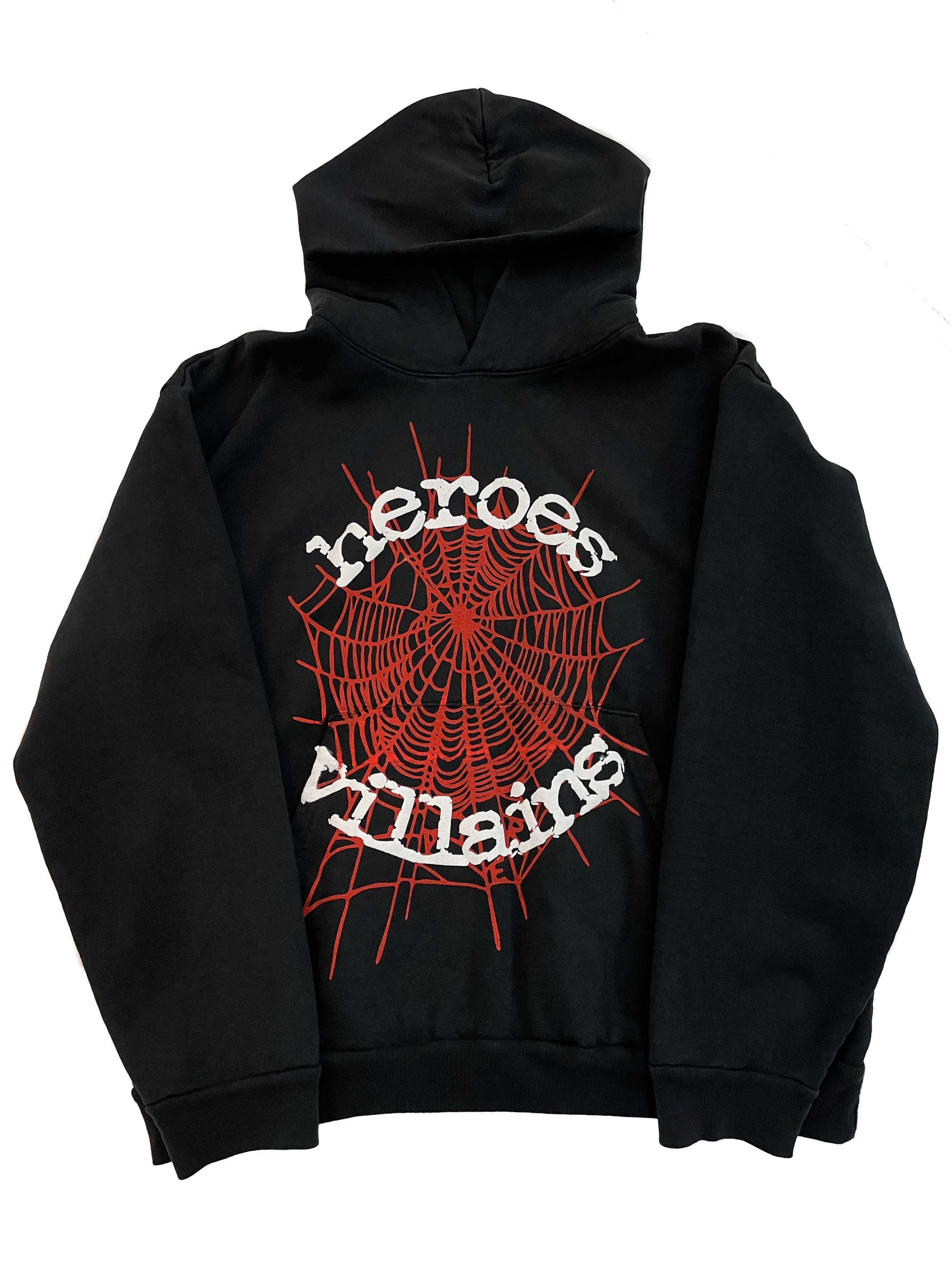 Metro Boomin × Sp5der Sp5der x Metro Boomin merch black logo hoodie ...