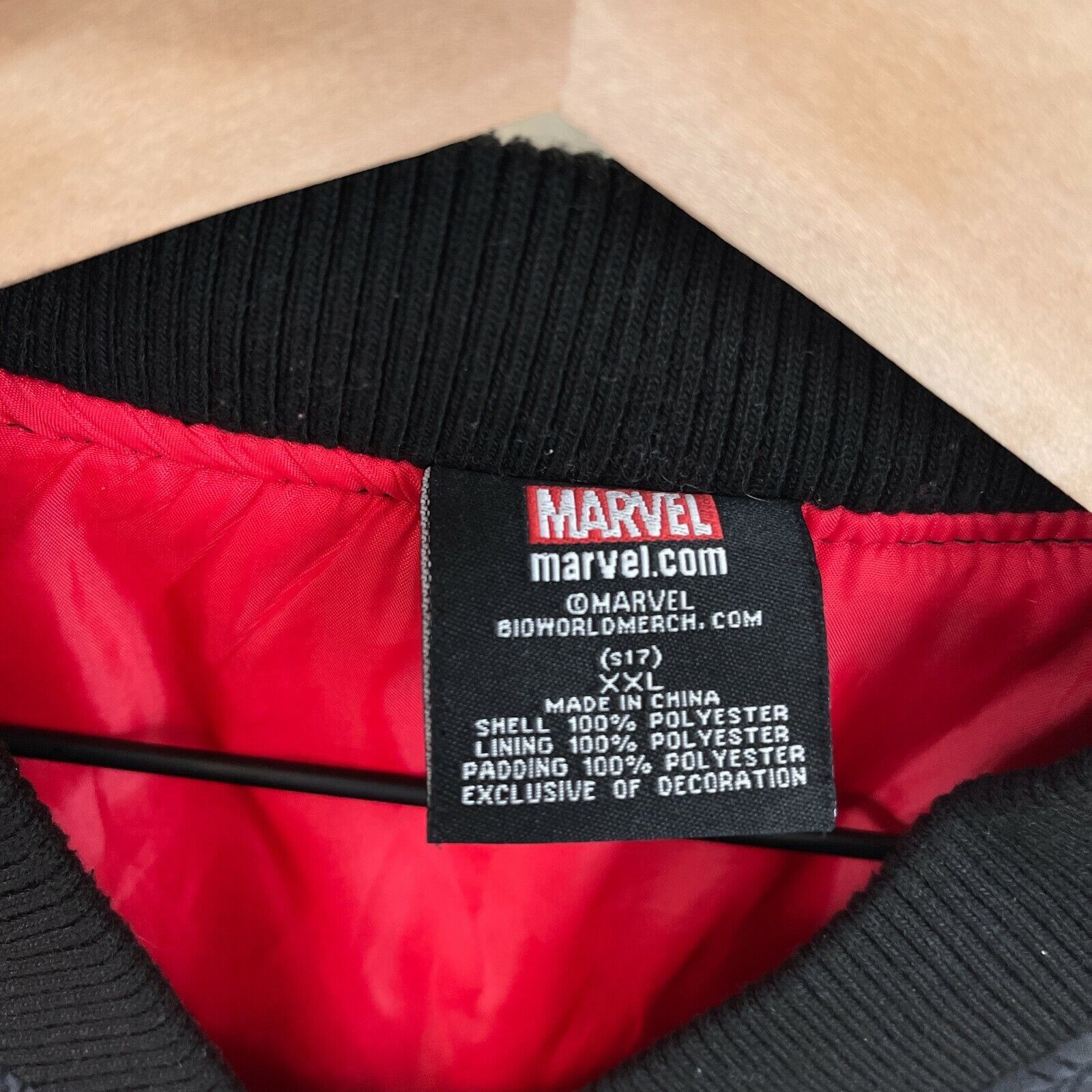 Marvel Comics Marvel Deadpool Camouflage Bomber Puffer Jacket Mens XXL ...