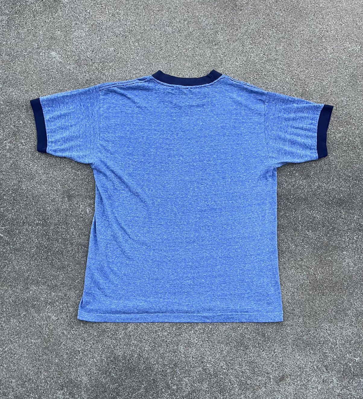 Vintage VTG 80s Mickey Mouse Walt Disney Blue Ringer Tee Made In USA ...