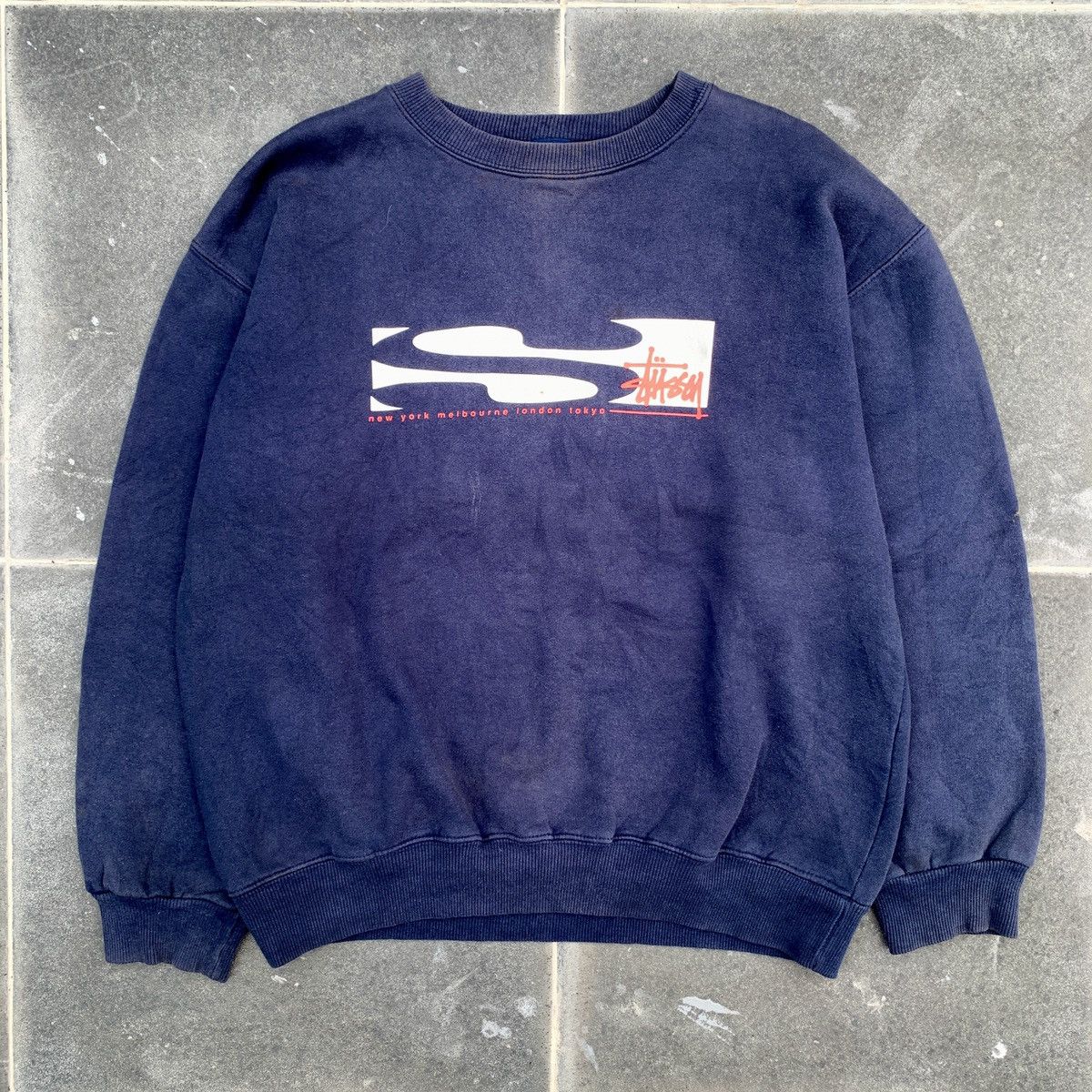 Vintage Vintage Stussy Big S Logo Crewneck 90’s | Grailed