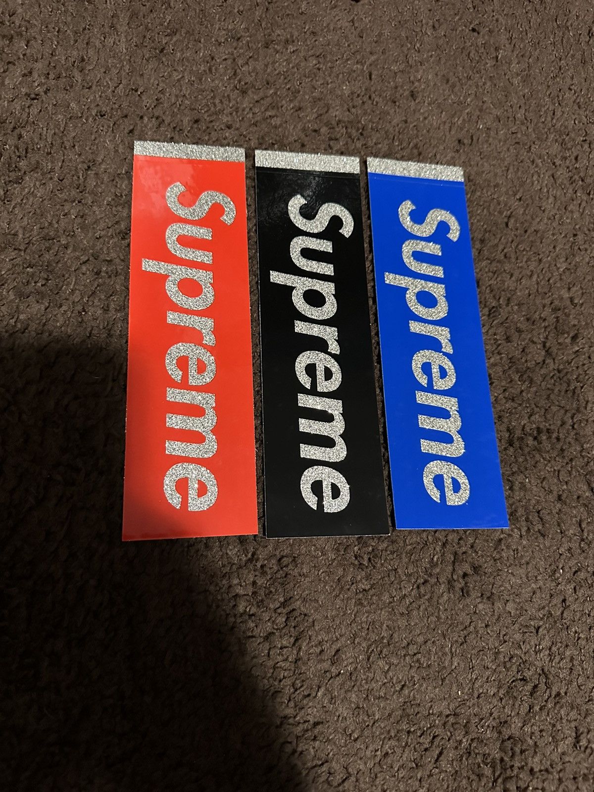 Supreme Supreme Glitter Box Logo Sticker Set | Grailed