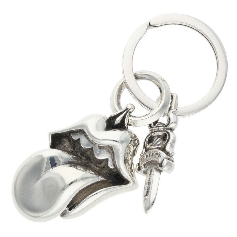 Chrome Hearts Chrome Hearts LIP TONGUE No5 Dagger Key Ring | Grailed