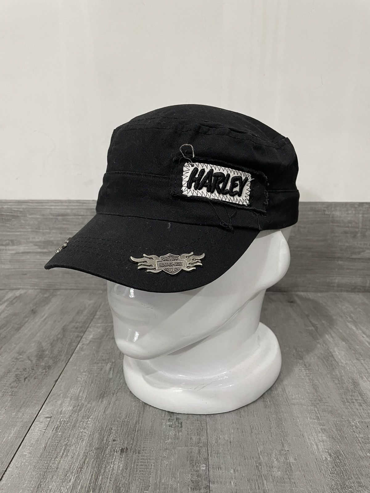 Hysteric Glamour 2000s Cadet hat harley pin studet y2k style | Grailed