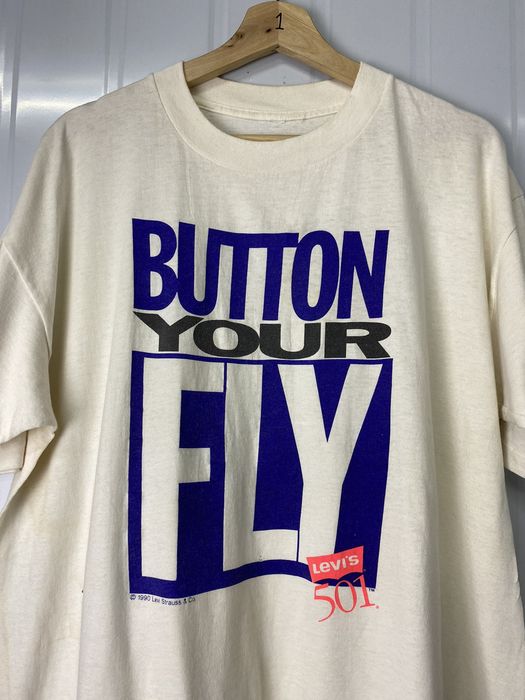 Vintage VERY RARE! Vintage 1990 Levis Button Your Fly 501 Promo | Grailed