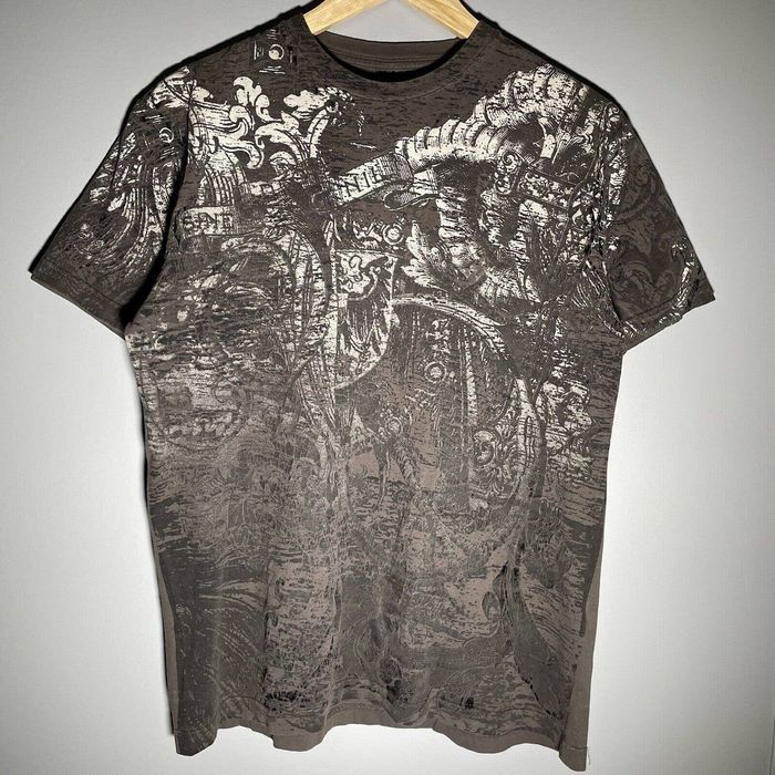 Affliction VTG Y2K Affliction Style Grunge Cyber Mallgoth AOP T-Shirt ...