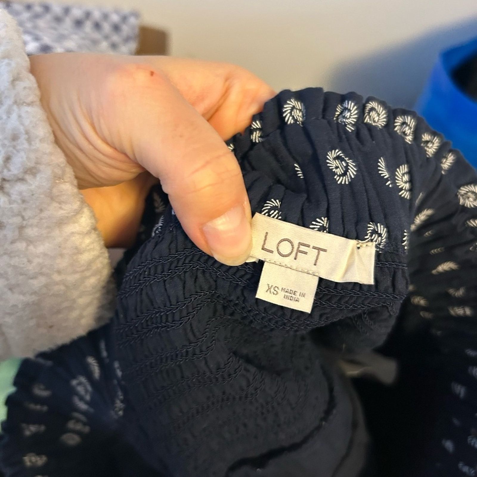 Loft Loft Shell Smocked Ruffle Mini Skirt | Grailed