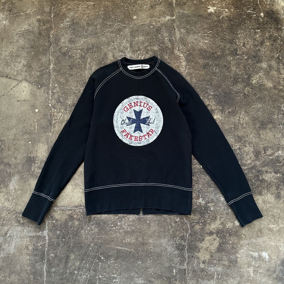 Archival Clothing Fake London Genius Fake Star Sweatshirt | Grailed