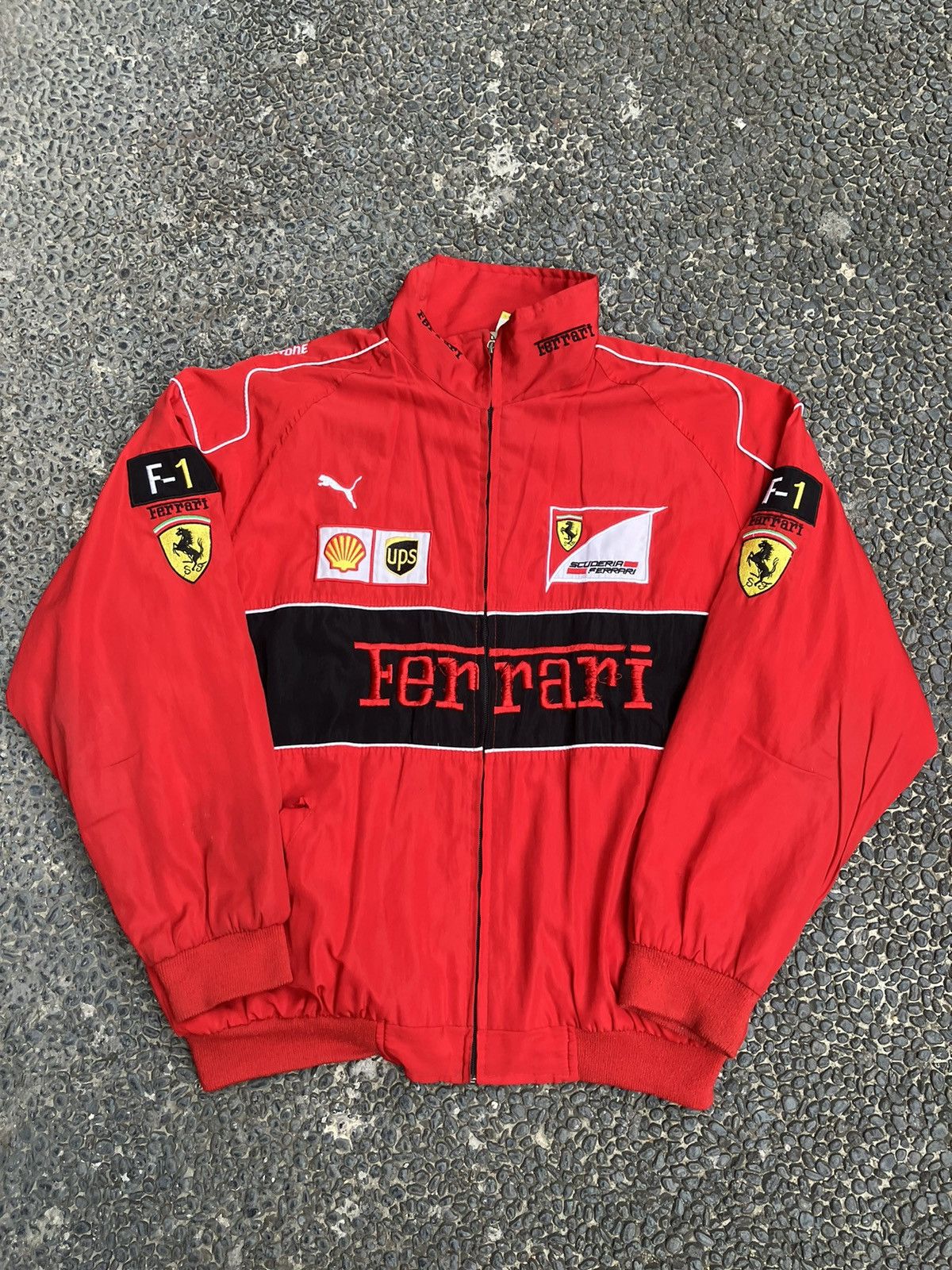 Ferrari × Formula 1 Y2k Ferrari Team Race Jacket | Grailed