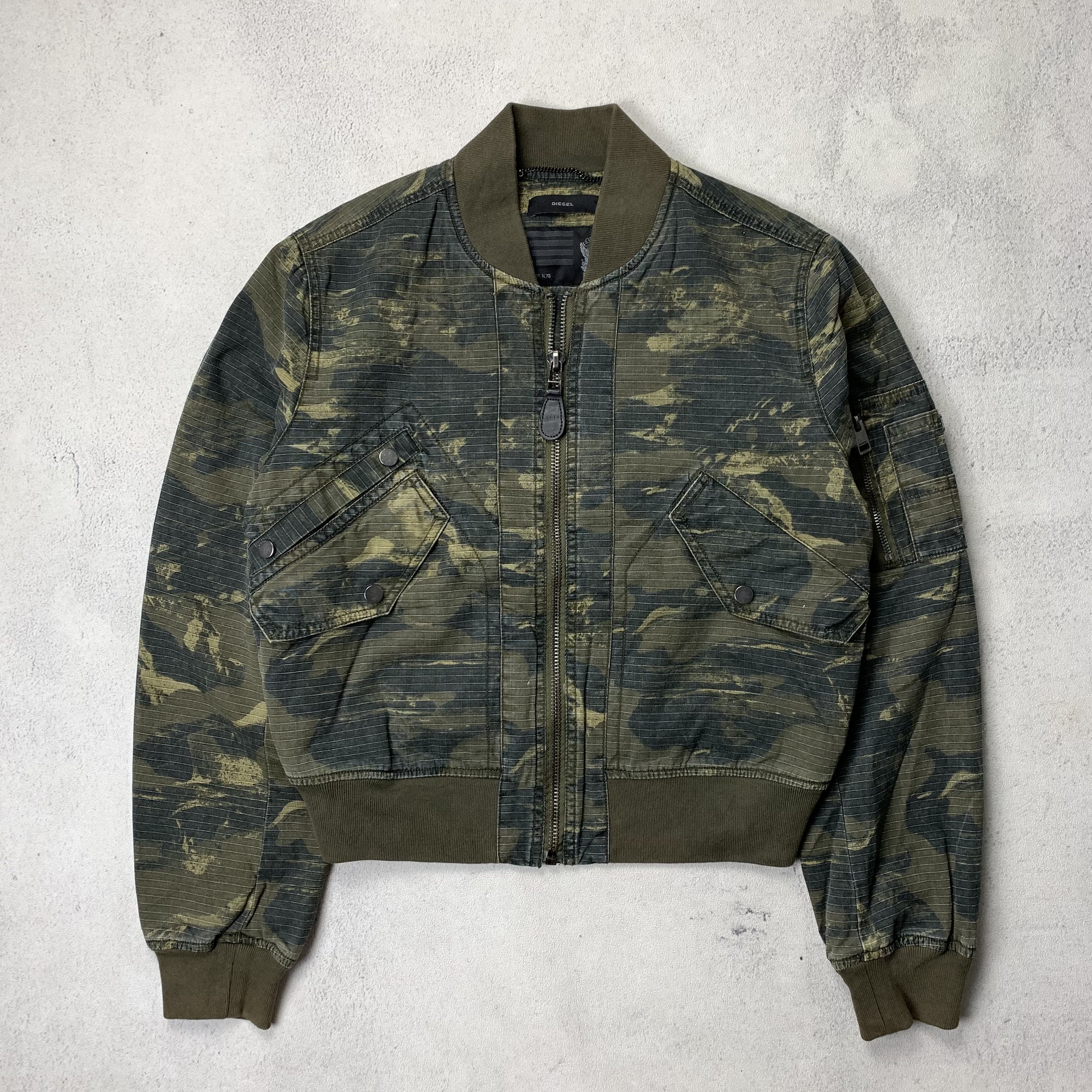Diesel Diesel Camo Bomber Jacket | Grailed