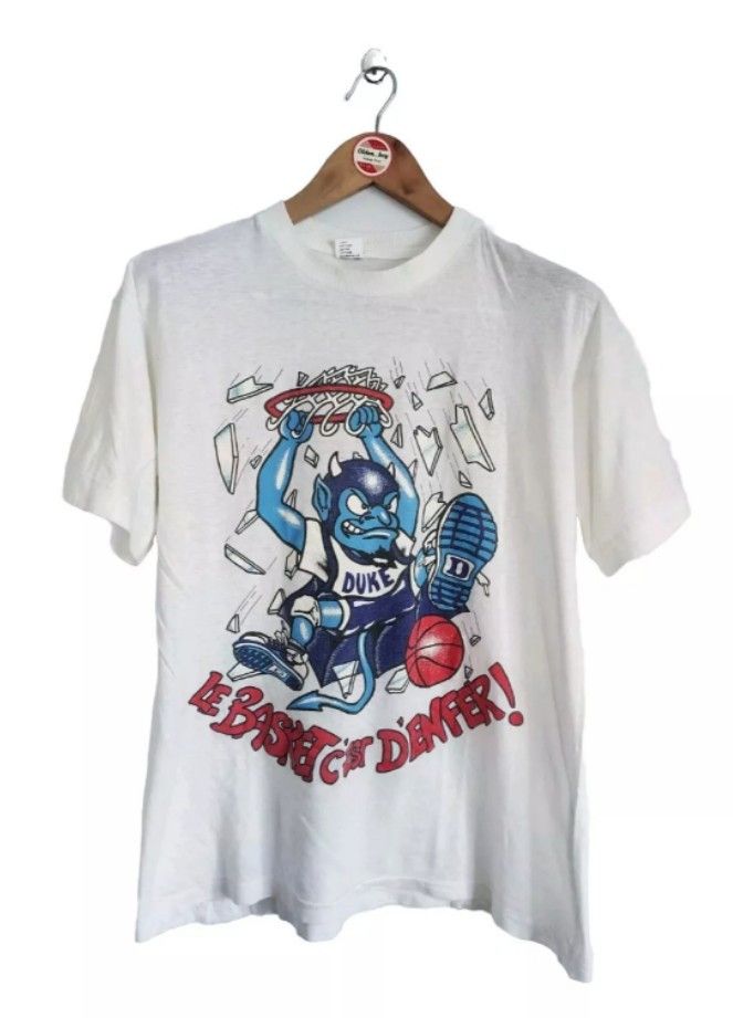 Vintage Vintage Duke "Blue Devils" University Mascot T-Shirt | Grailed
