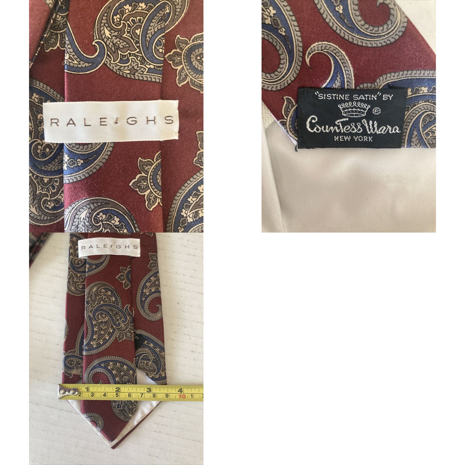 Countess Mara Raleighs Countess Mara Men's Necktie Tie Sistine Satin ...