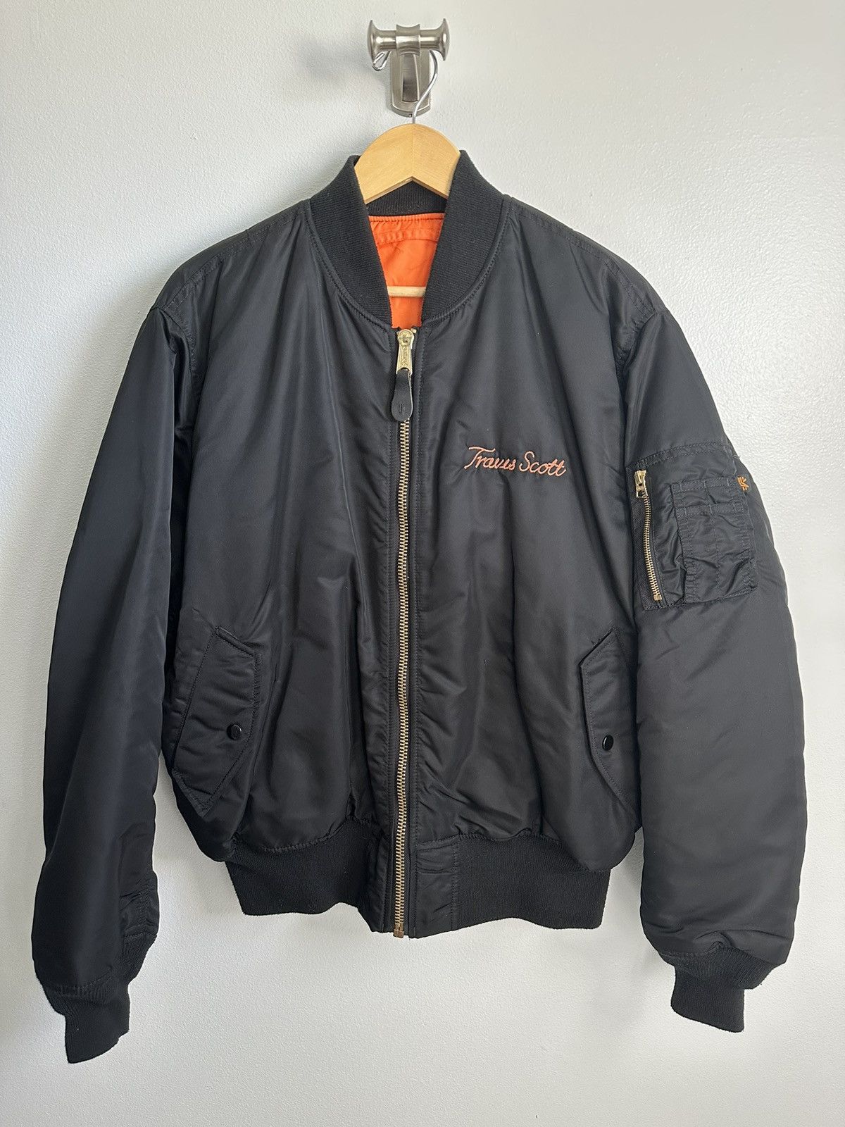 Travis Scott Travis Scott Alpha Industries Rodeo Bomber Jacket Size XL ...