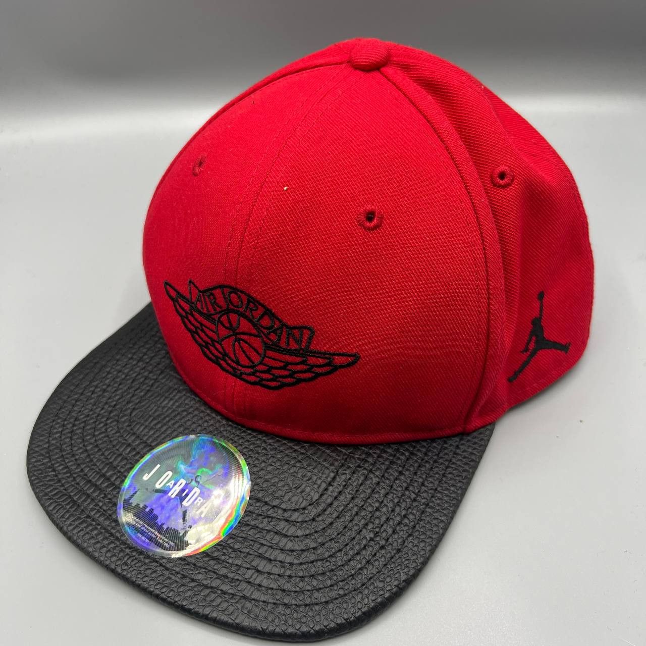 Jordan Brand Air Jordan Hat Men Red Black Jumpman Wings Snap Back Cap ...