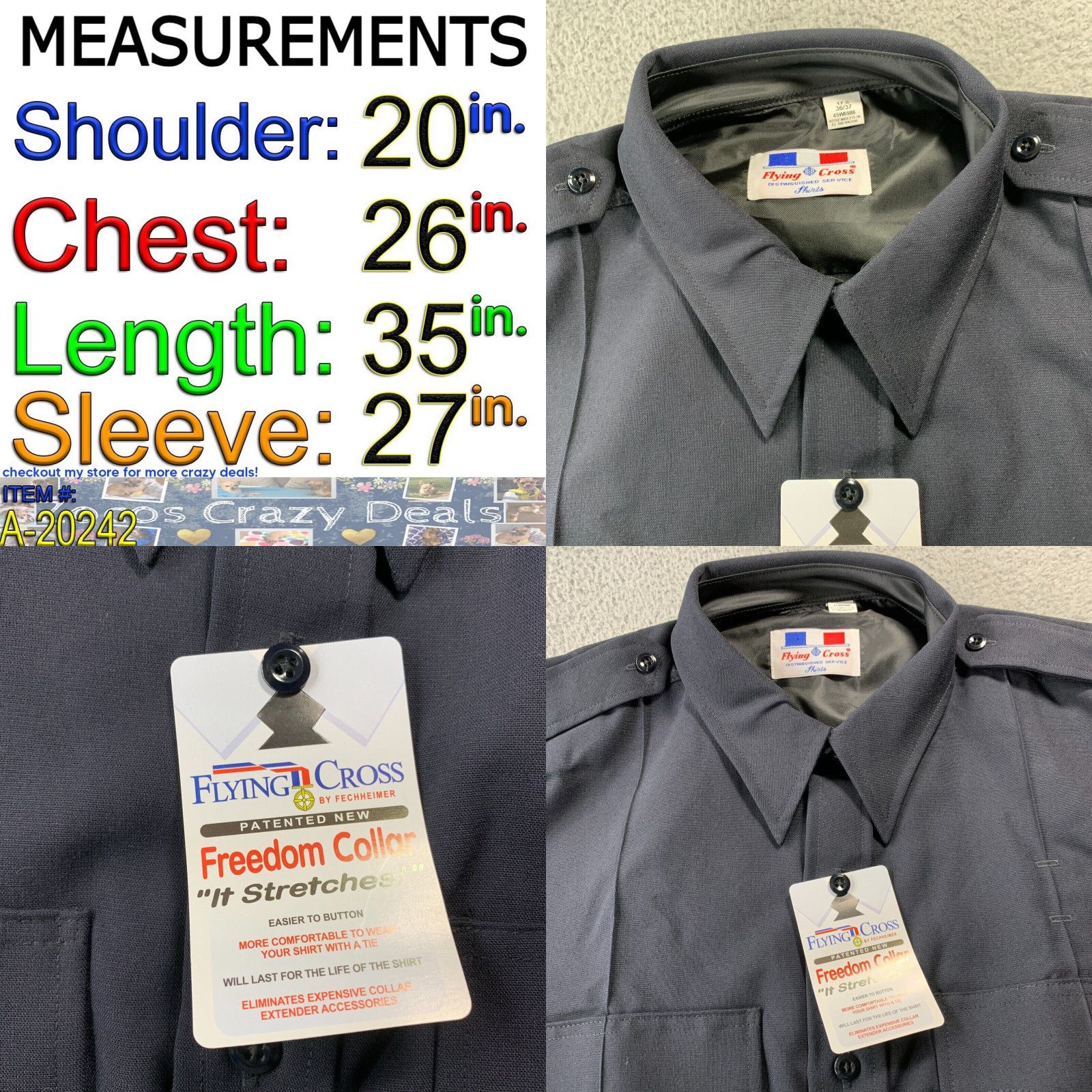 Vintage LAPD Cop Shirt Mens 17.5 XL Class B Button Up Navy Blue | Grailed