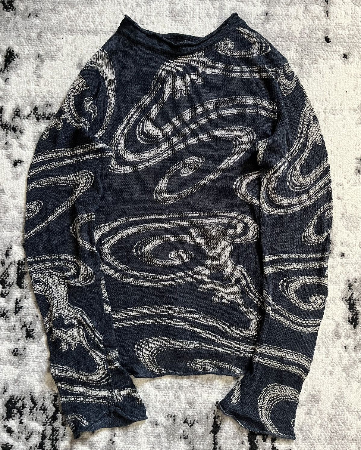 Armani 90s Armani Psycho Perception Sweater | Grailed