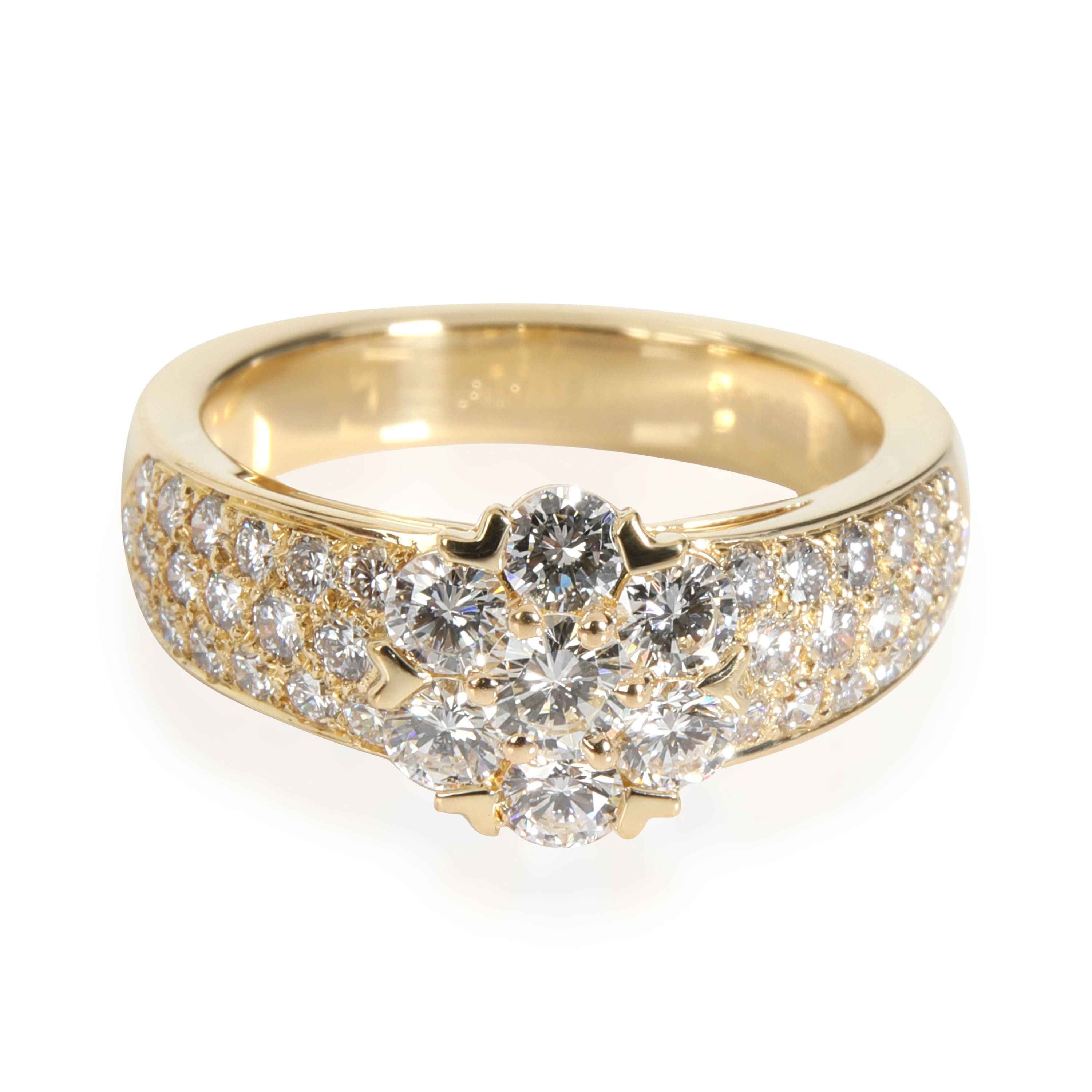 Van Cleef & Arpels VAN CLEEF & ARPELS Fleurette Diamond Ring in 18K ...