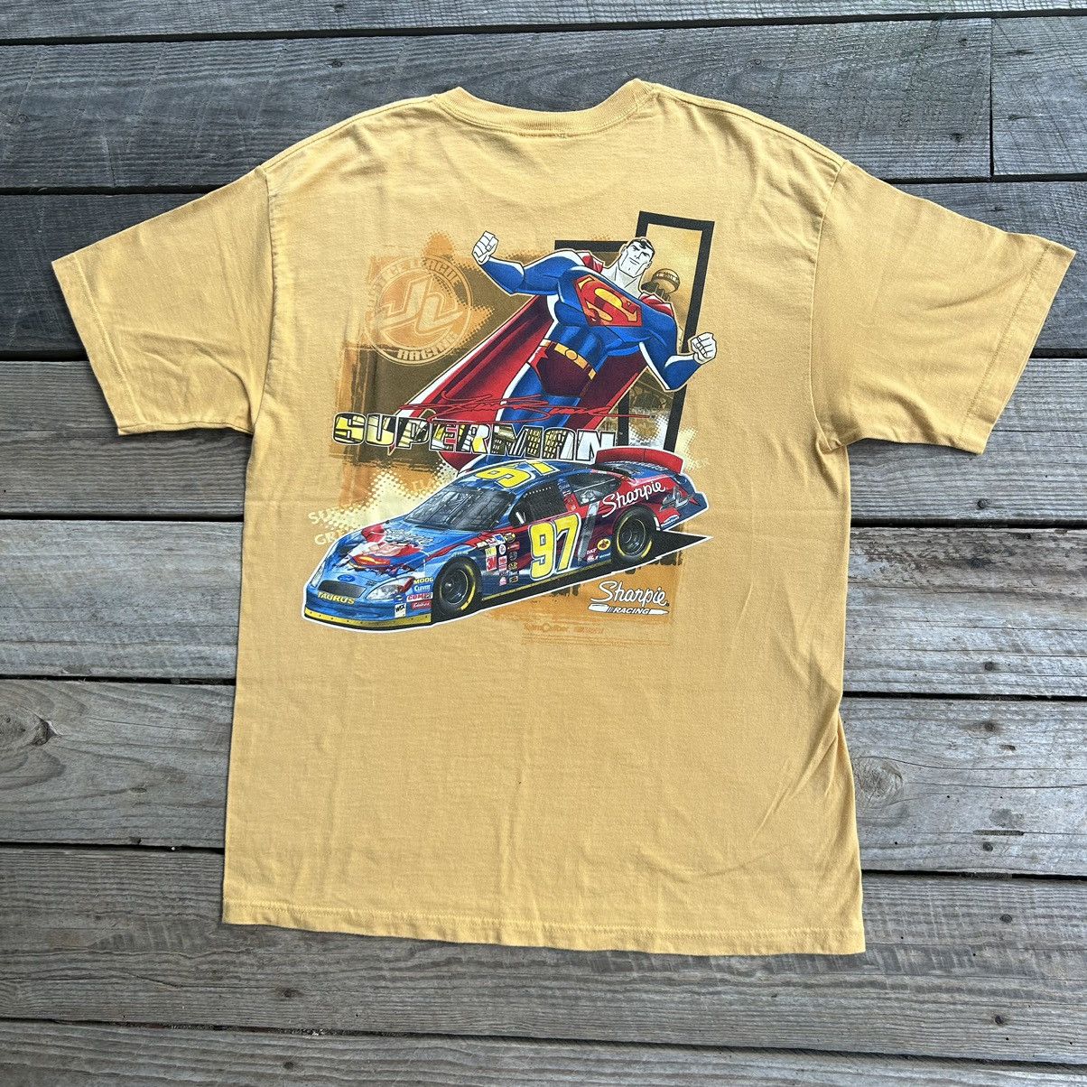 NASCAR × Vintage Vintage NASCAR Justice League Superman Graphic T Shirt ...