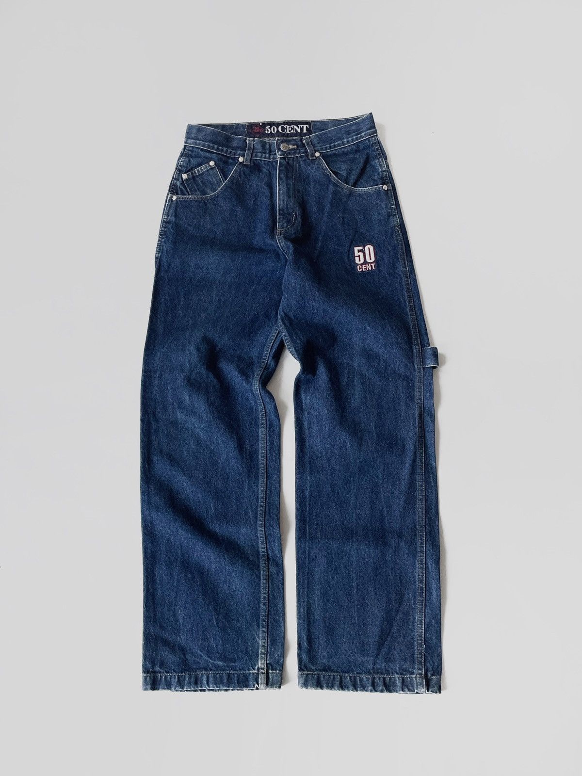 50 Cent × Streetwear × Vintage Vintage Y2K 50 Cent hard denim pants ...