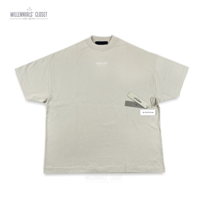Fear of God Fear of God Essentials Silver Cloud Tee FW23 size XL | Grailed